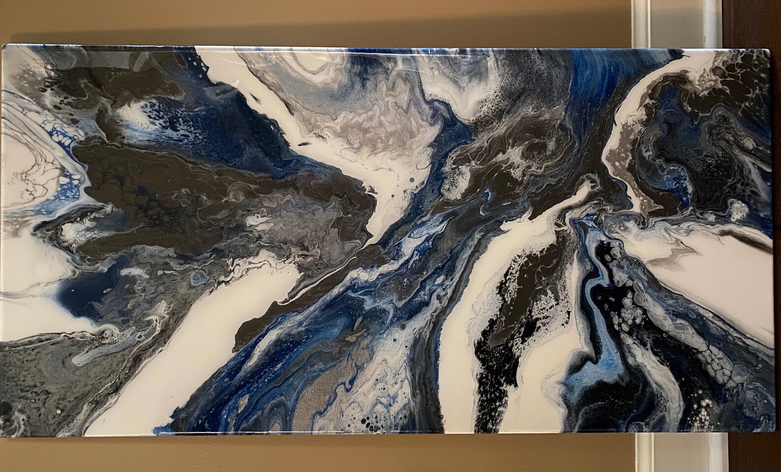 Blue Geode With Black and Gray - Etsy