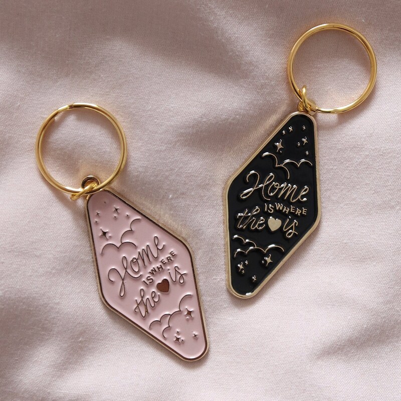 Home Keychain - Etsy