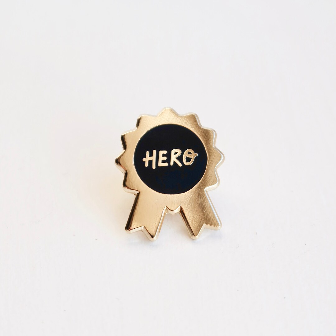 Hero Pin Badge | Present for Dad | Father’s Day Gift | Gift for Parent ...