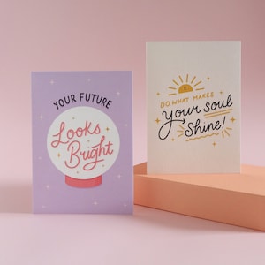 Your Future Looks Bright | New Job Card | New Career Card | Crystal ...