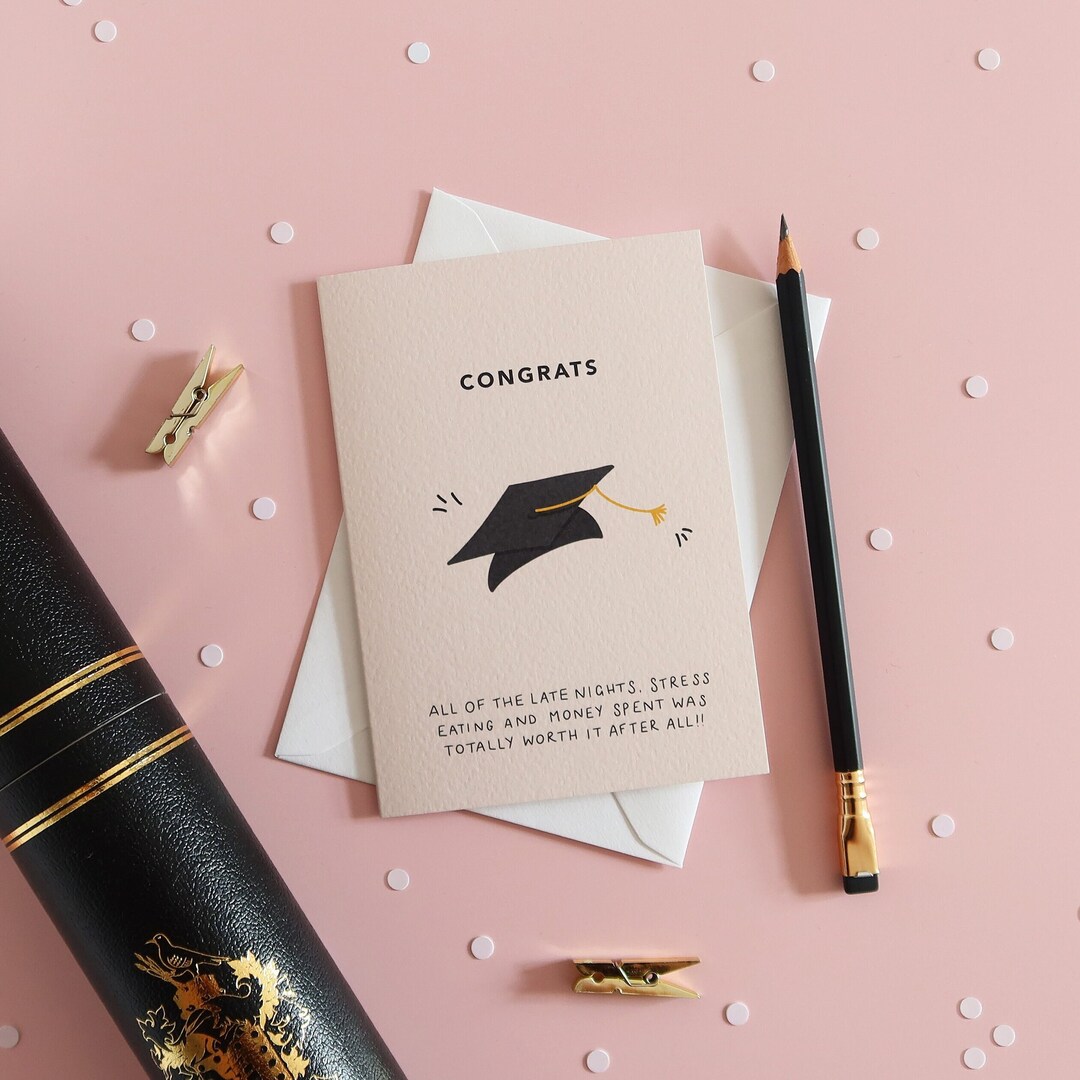 Funny Graduation Card | Sassy Congrats | University Graduate - Etsy ...