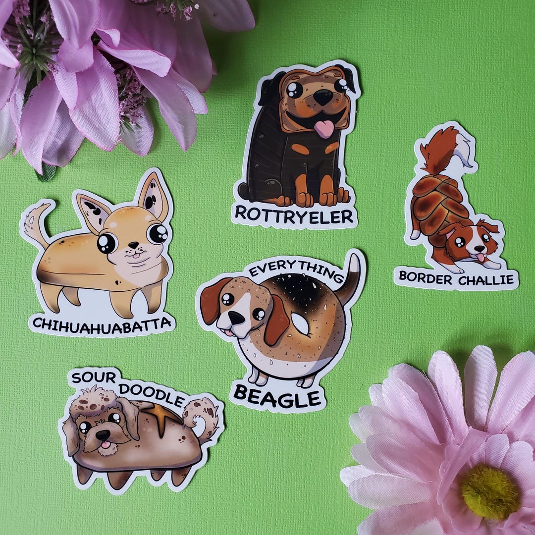 Pure Breads Sticker Pack (5 Stickers) - Etsy