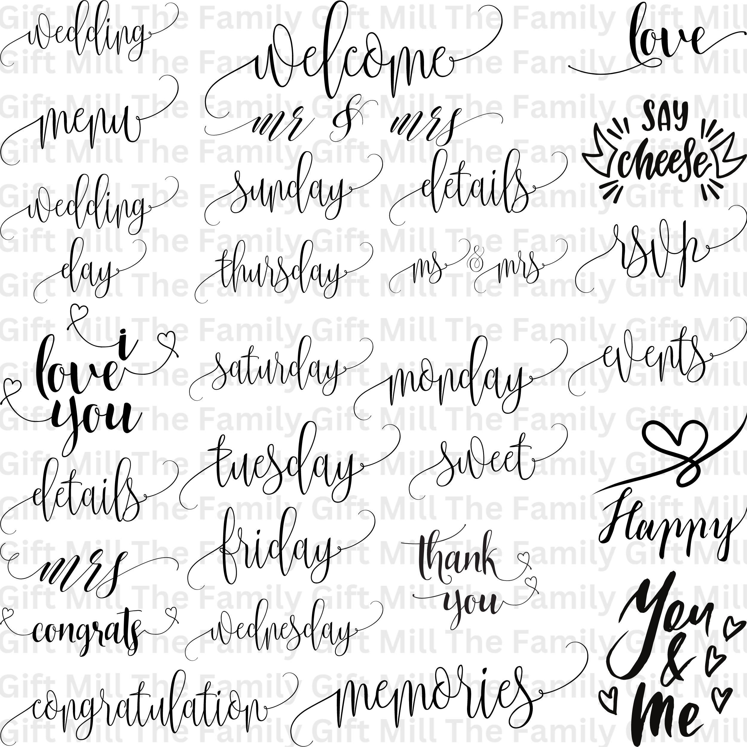 Wedding Invitation Address Calligraphy Wedding Calligraphy Fonts ...