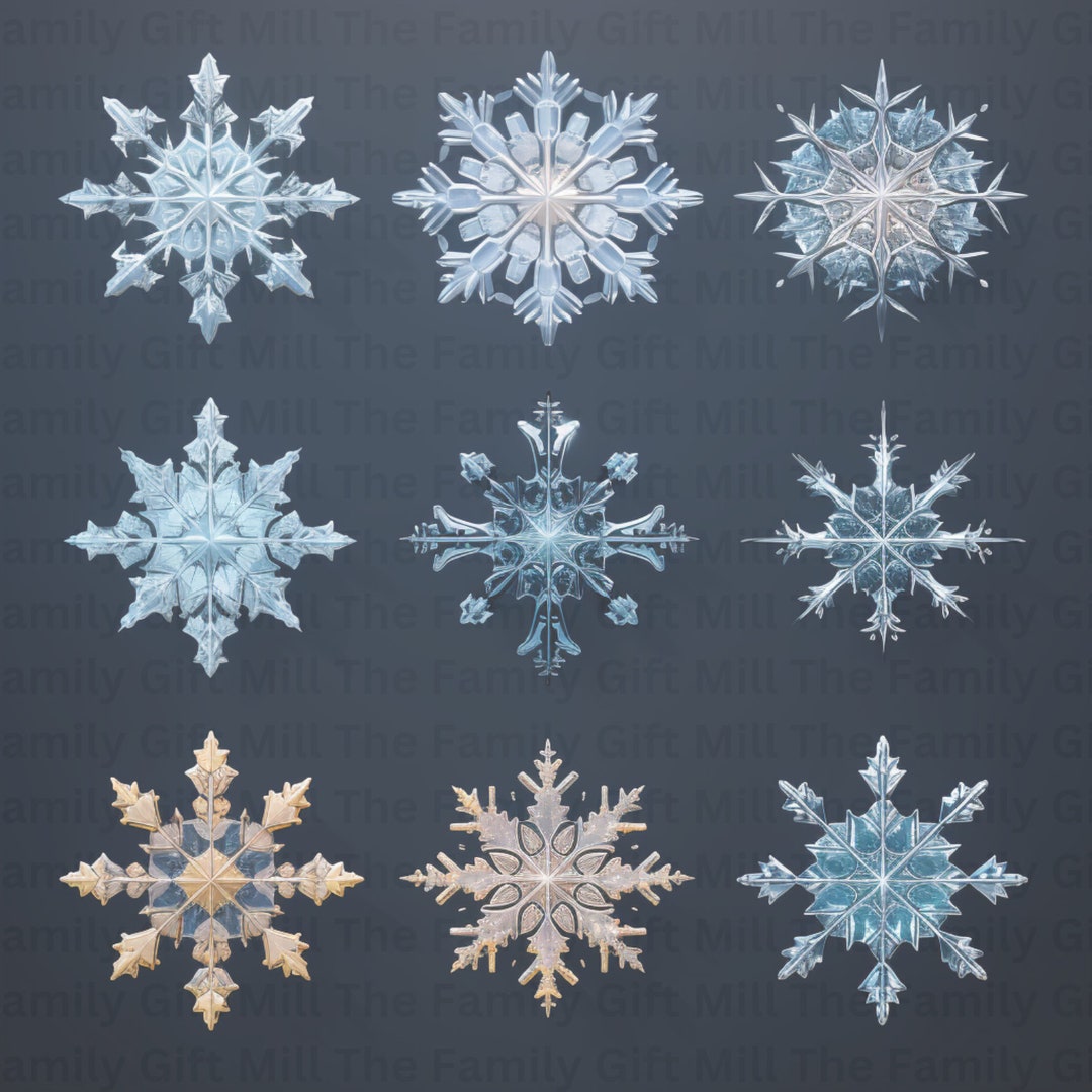 Ultimate Christmas Snowflake SVG & Clipart Bundle Snowflake - Etsy