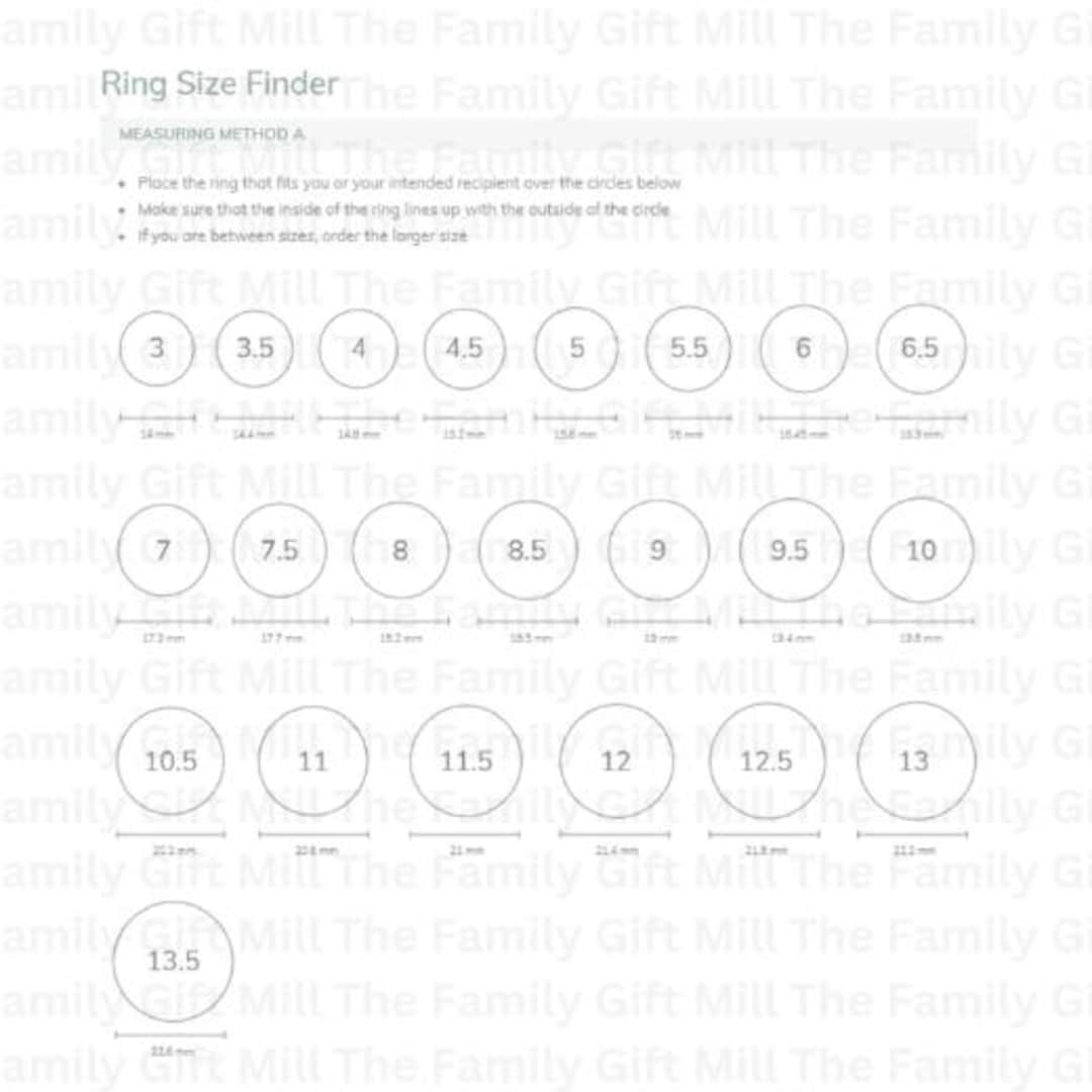 Printable Ring Sizer - Find Your Ring Size Instantly With Our Reusable ...