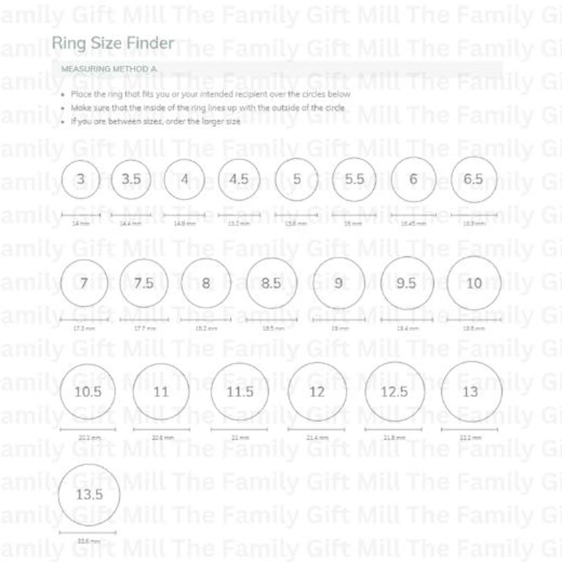 Printable Ring Size Chart - Measure Your Ring Size - Instant Download ...