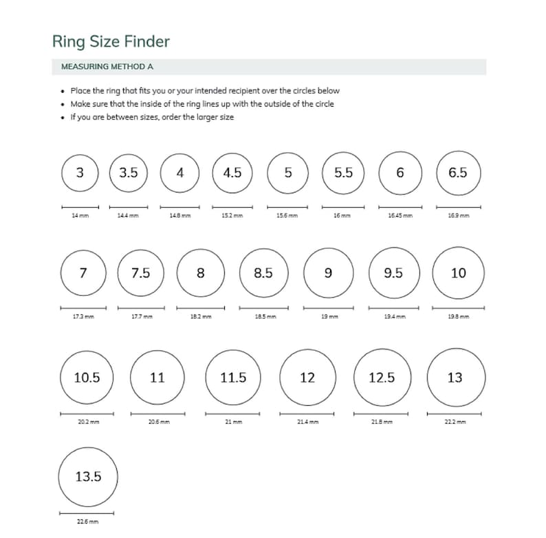 Ring Size Chart - US Ring Size Guide - Measure Your Ring Size ...