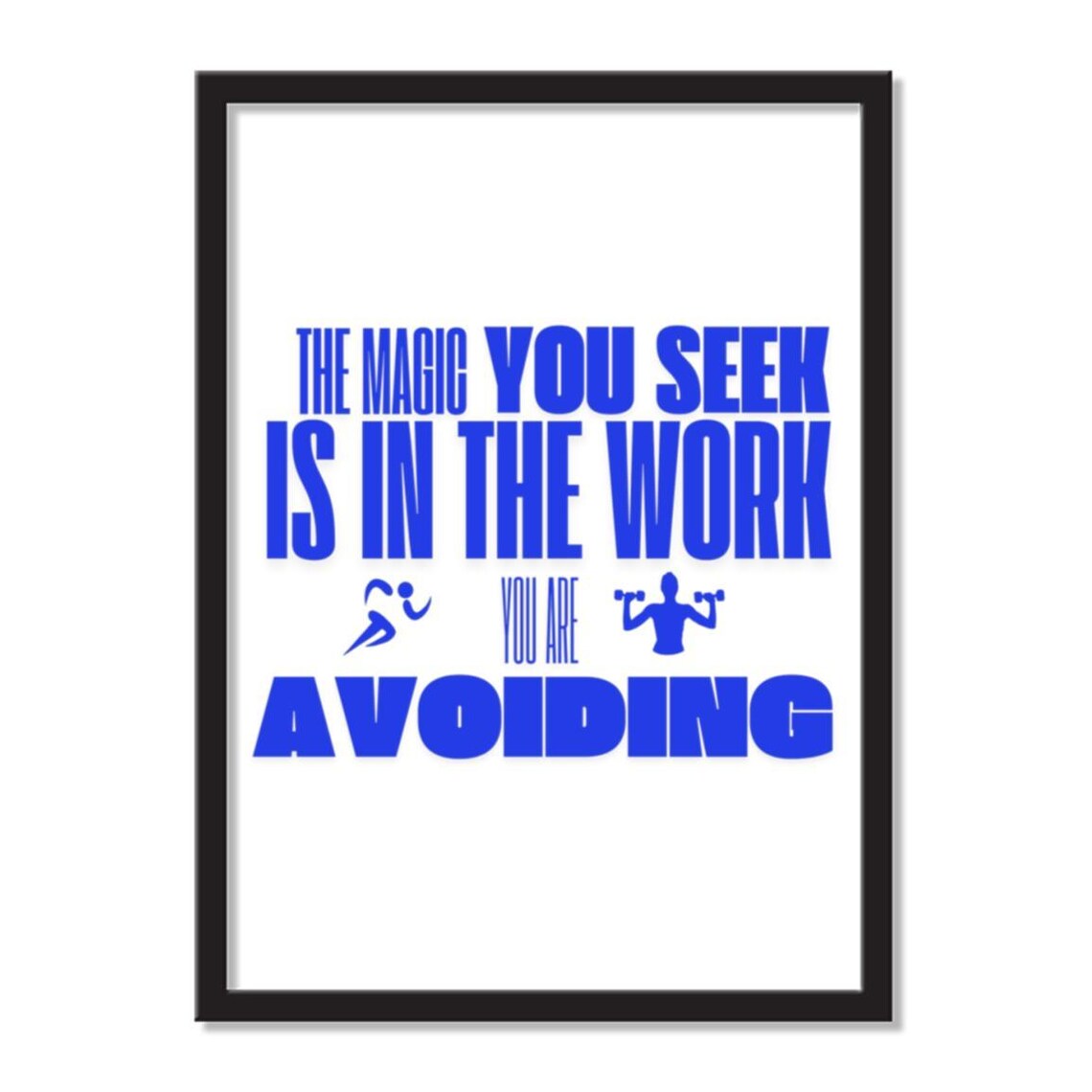 Motivational Workout Poster, Gym Inspo Art, Athletic Training Wall Art ...