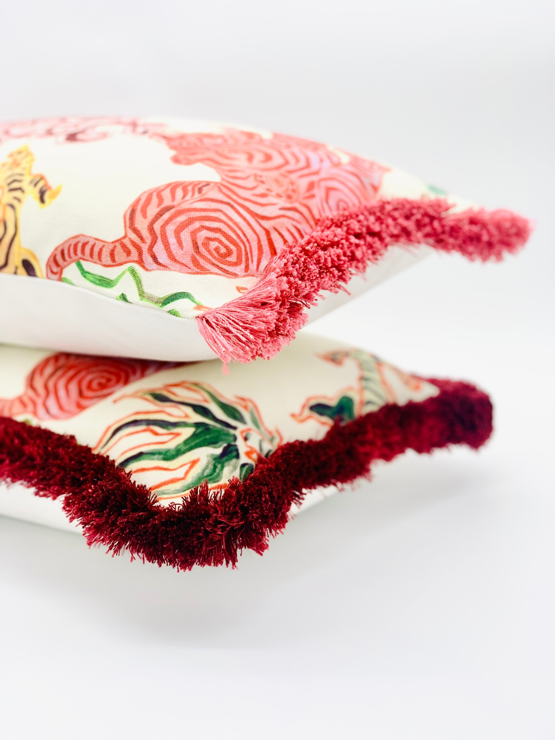 Chinoiserie Style Asian Dragon Throw Pillow Cover Lumbar - Etsy