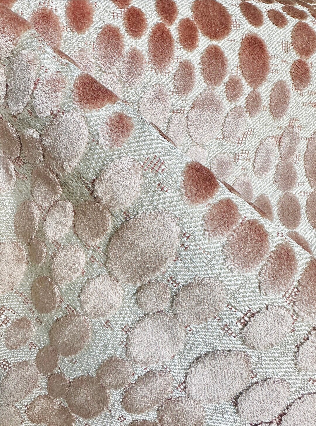 Blush Velvet Designer Fabric Swatch - Etsy