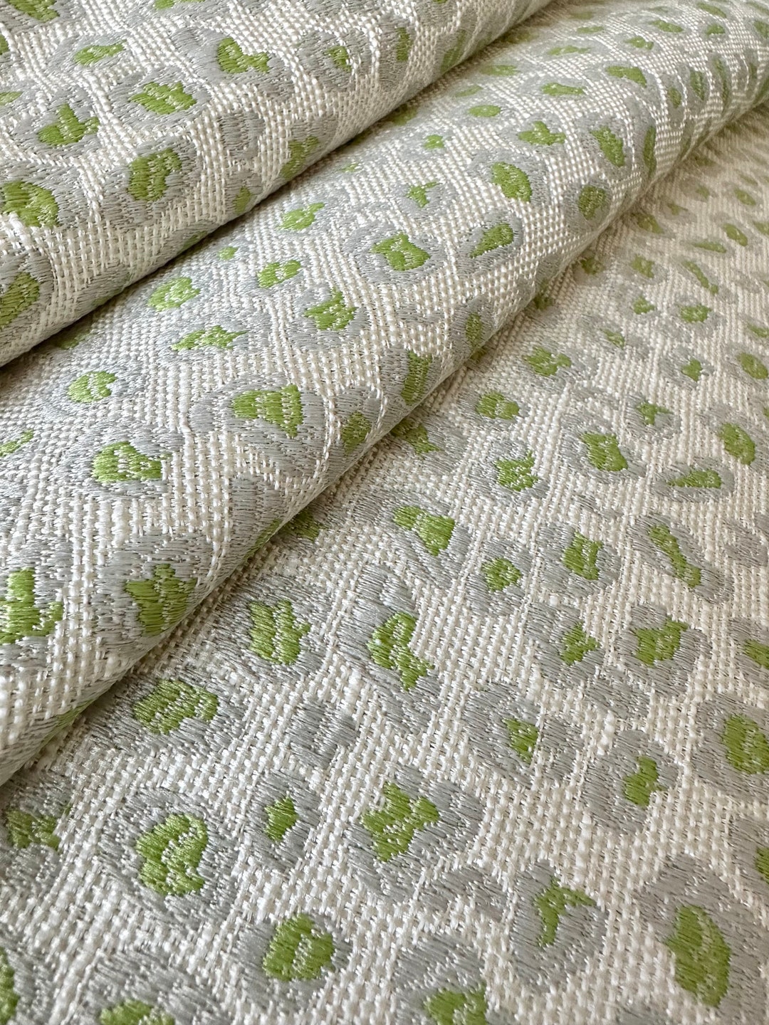 Fabric Swatch Lime Green Leopard Fabric - Etsy