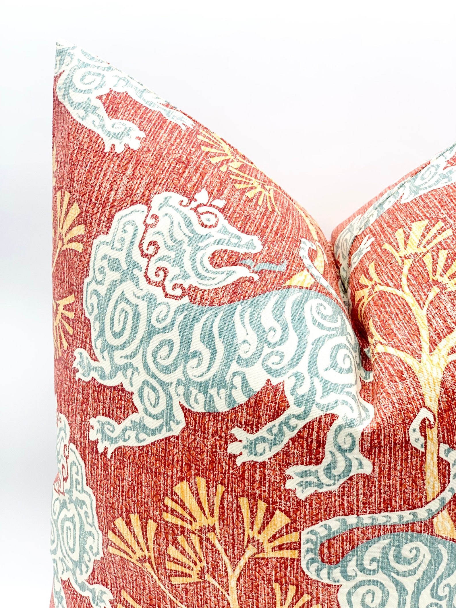 Chinoiserie Style Asian Dragon Throw Pillow Cover Decorative - Etsy