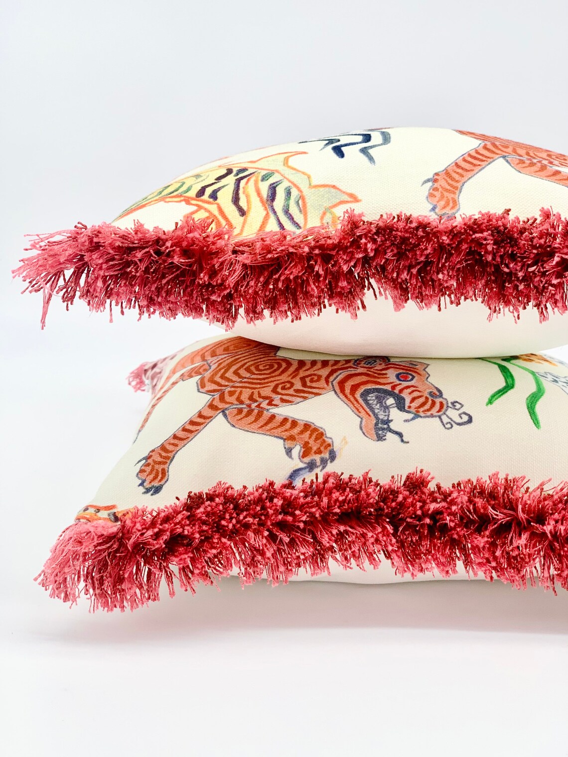 Chinoiserie Style Asian Dragon Throw Pillow Cover Lumbar - Etsy
