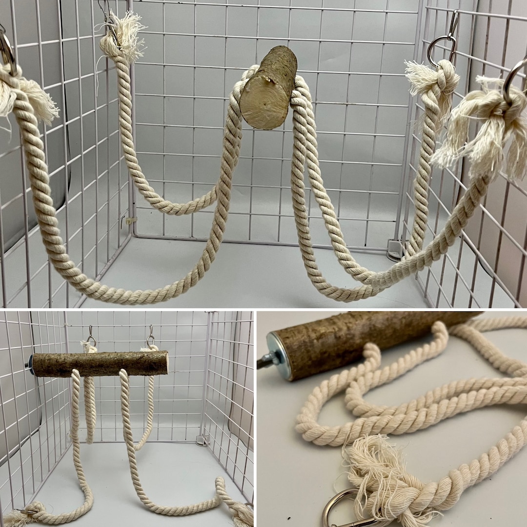 Large Chunky Wood Pet Perch for Cage, Pet Rat Toy Accessories, Rat ...