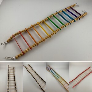 Small Pet Ladder for Cage Suitable for Rat, Hamster, Birds, Parrots ...