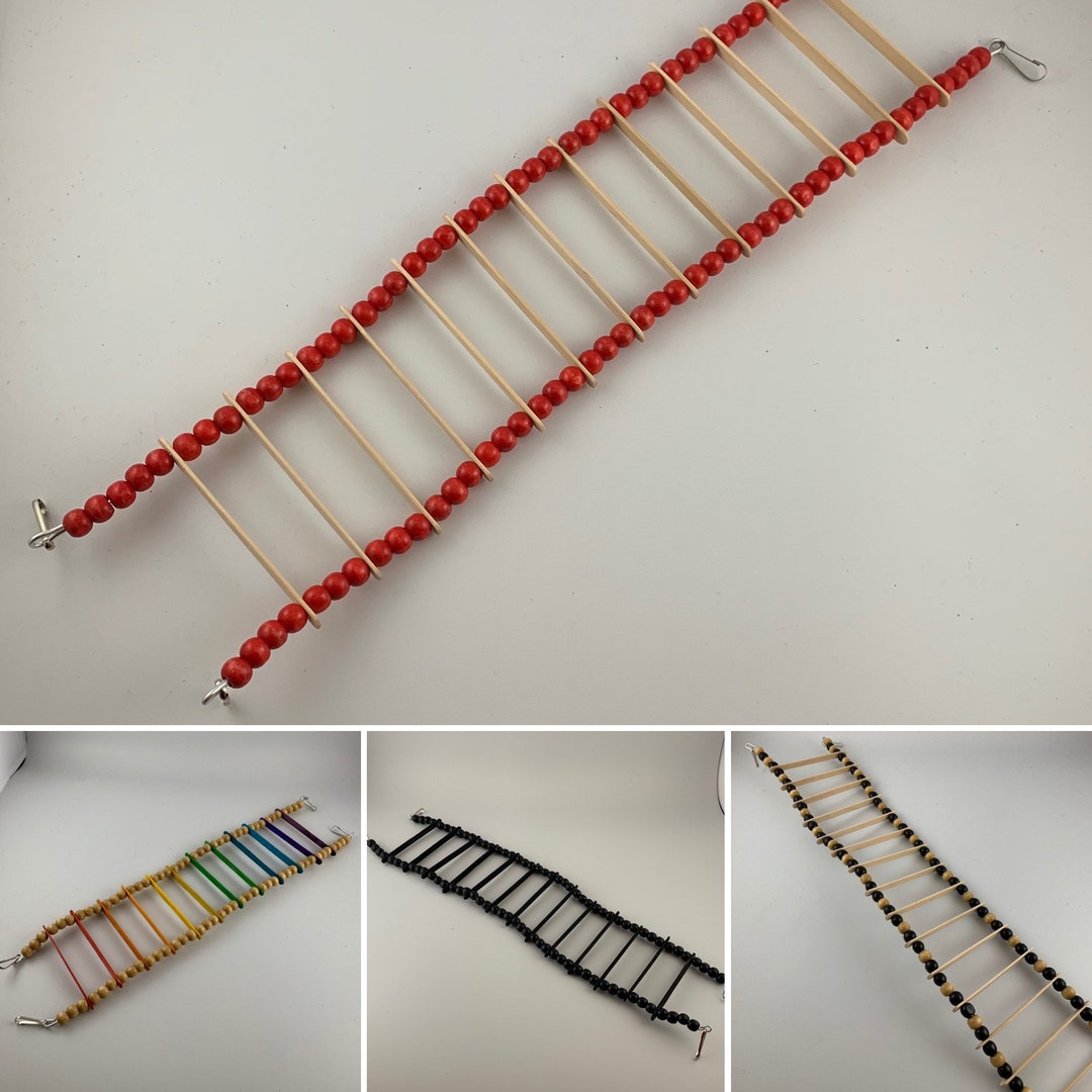 Small Pet Ladder for Cage Suitable for Rat, Hamster, Birds, Parrots ...