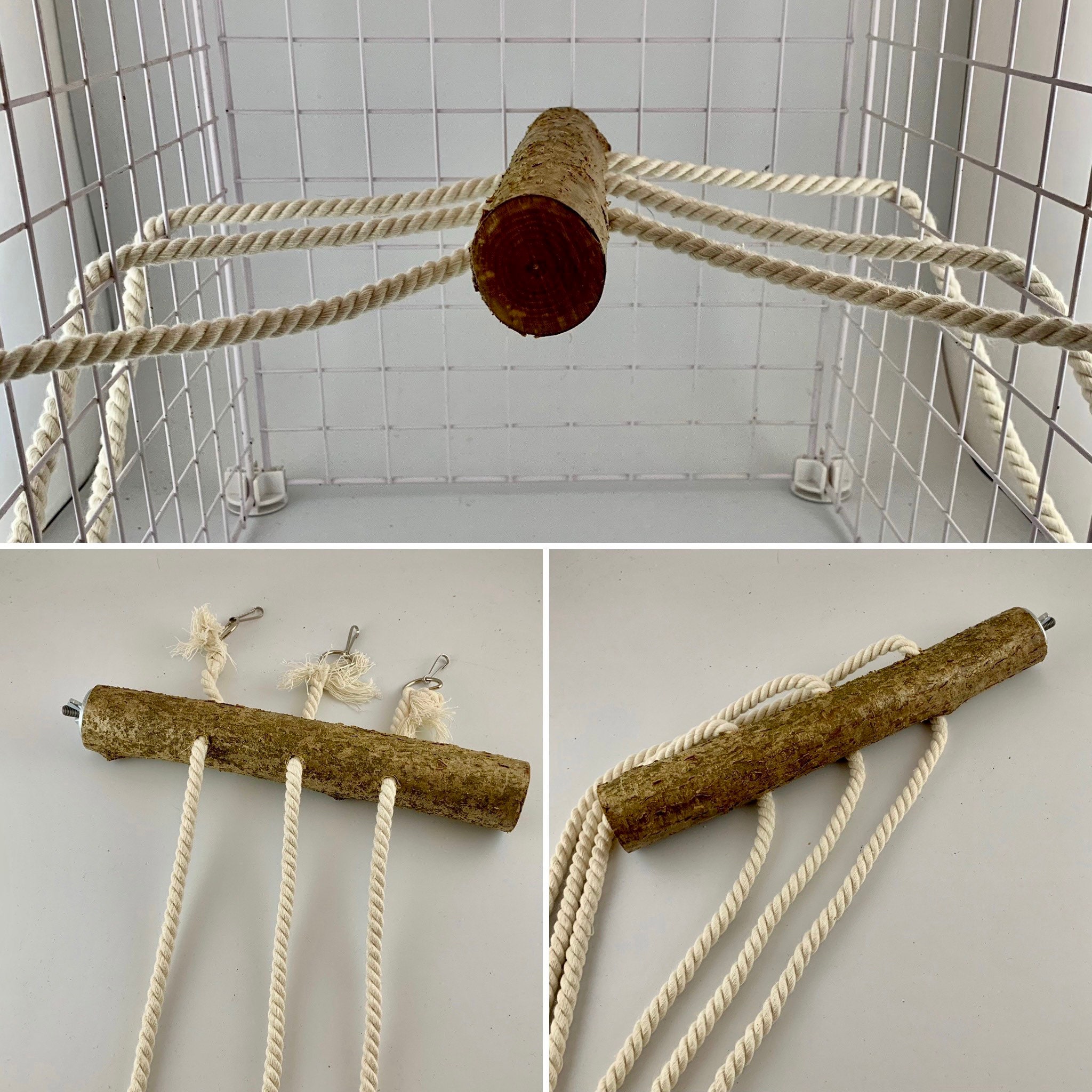 Large Chunky wood Pet Perch for cage Pet Rat toy accessories | Etsy