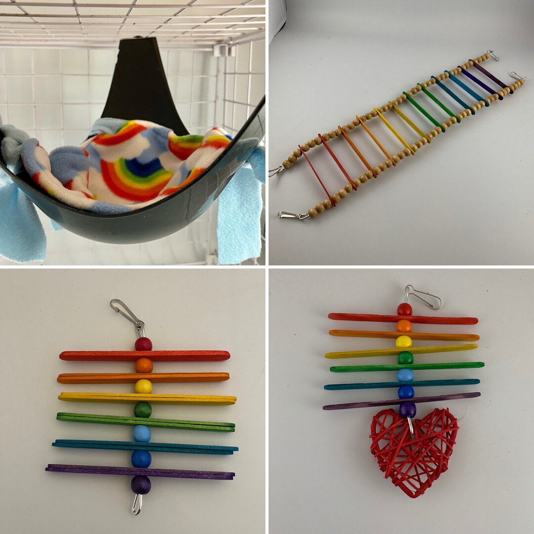 Rainbow Pride Sputnik Liner and Toy Set - Etsy