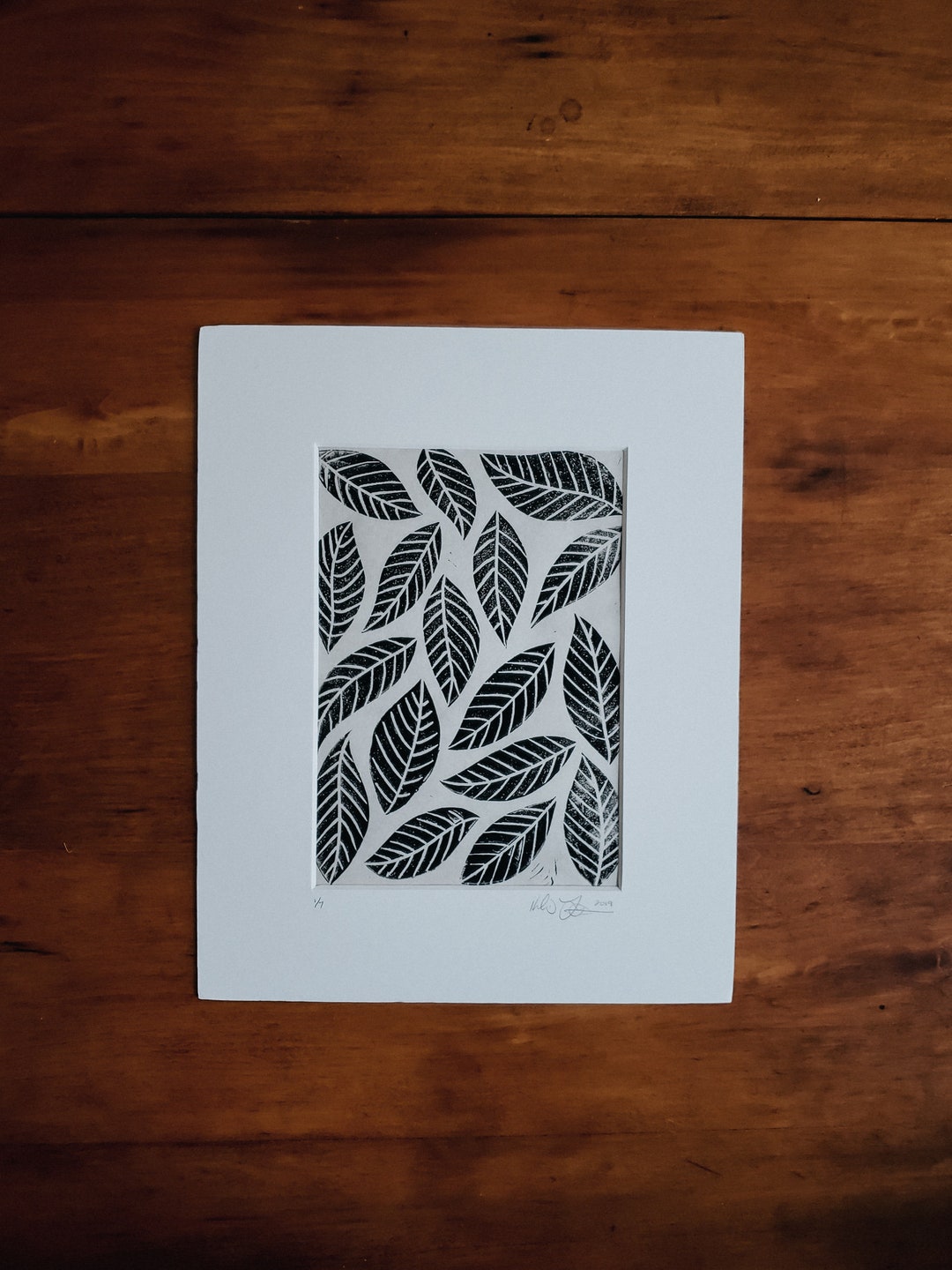 Leaves Block Print - Etsy