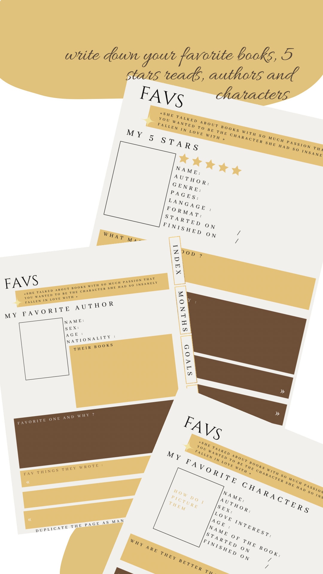 Digital Reading Journal- Goodnotes/ Books Reviews - Etsy