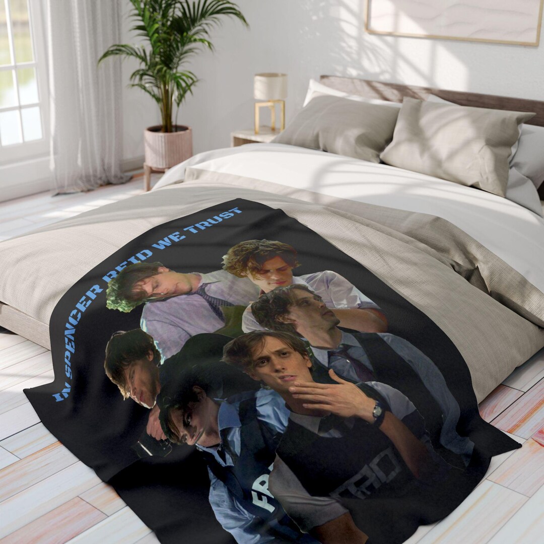 Spencer Reid Blanket- Gift Criminal Mind Merch - Etsy