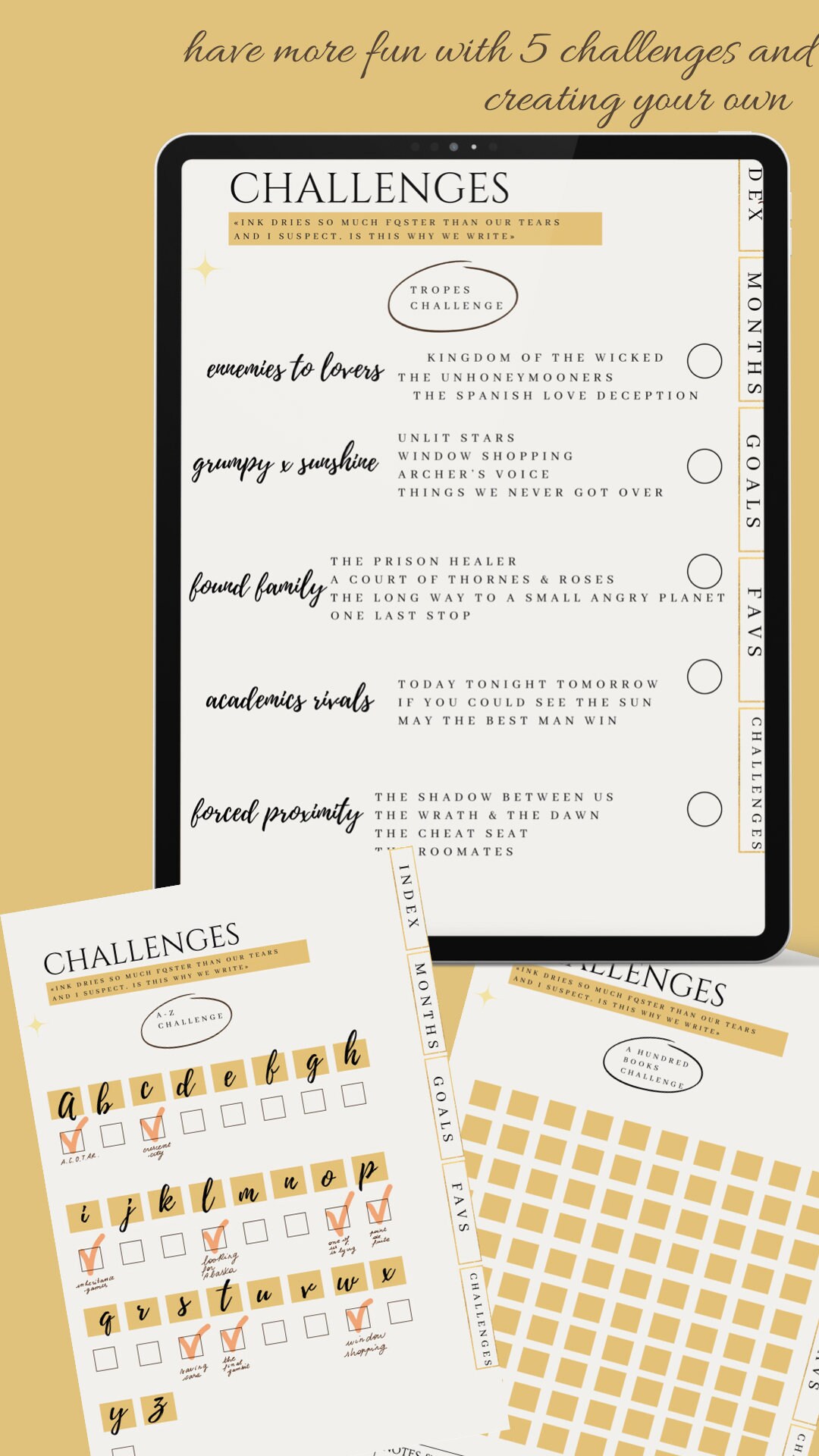 Digital Reading Journal- Goodnotes/ Books Reviews - Etsy