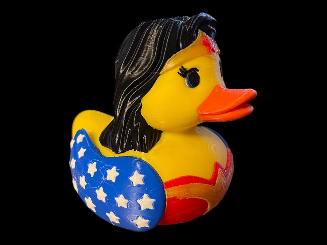Wonder Woman 3D Printed Duck - Etsy
