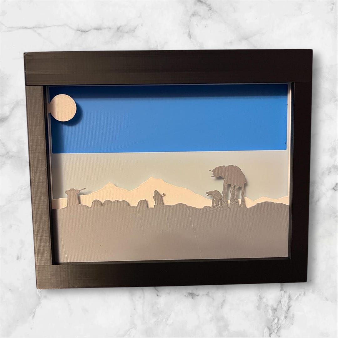 Battle of Hoth Shadow Box - Etsy