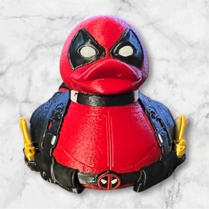 Deadpool 3D Printed Duck - Etsy