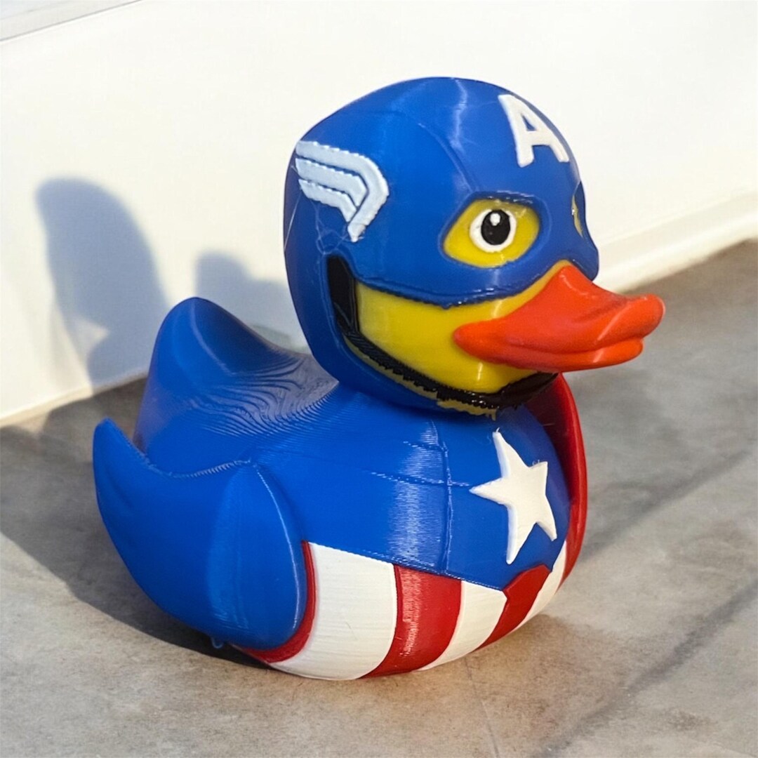 Captain America 3D Printed Duck - Etsy
