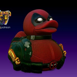 Deadpool 3D Printed Duck - Etsy
