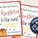 Printable/editable Pancake Christmas Morning Pancake Basket Gift Tag ...