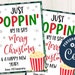 Printable/editable Poppin' by to Wish You a Merry Christmas Holiday ...