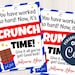 Printable/editable It's Crunch Time Good Luck Gift Tag for Team ...