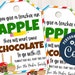 Printable/editable Chocolate Covered Apples Caramel Apple Presents ...