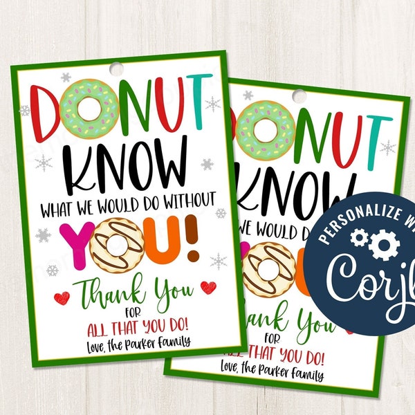 Donut Know What We Would Do Without You - Etsy
