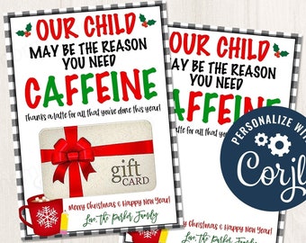 Coffee Gift Card Holder | Etsy