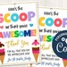 Printable/editable Ice Cream Thank You Teacher Gift Tag for Teacher ...