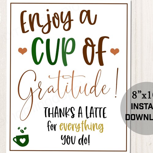 Printable Treat Snack Bar Appreciation Thank You Sign for - Etsy
