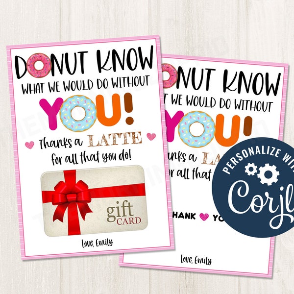 Donut Card - Etsy