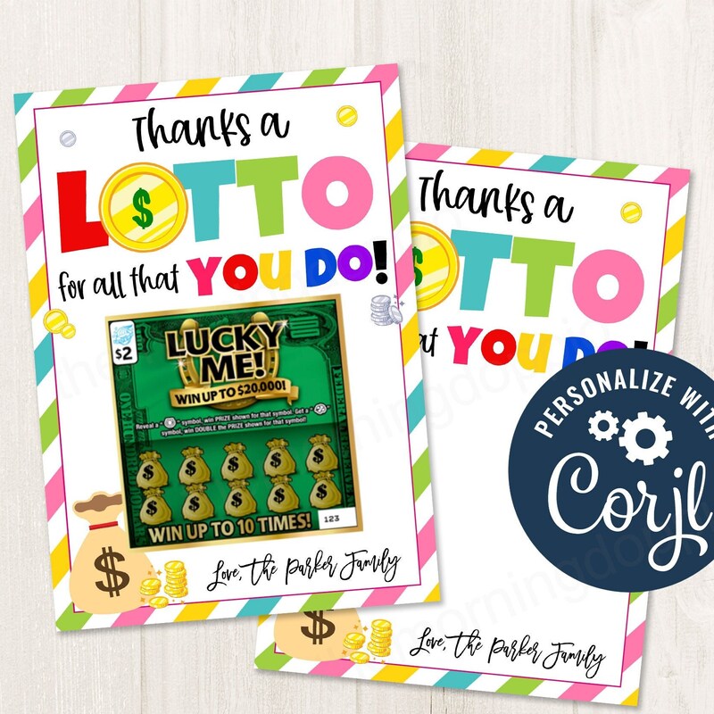 Lotto Ticket Appreciation - Etsy