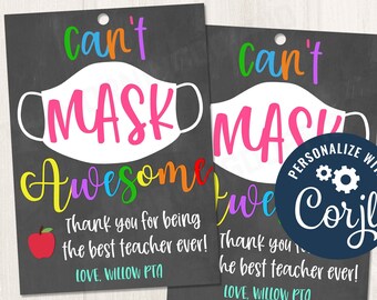 Printable/editable Appreciation Gift Tag Teacher | Etsy