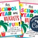 Printable/editable Buckets of Fun Summer Break Last Day of - Etsy