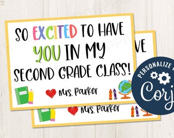 Printable/Editable Back to School Postcard for students | Etsy