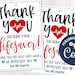 Printable/editable Thank You for Being a Real Lifesaver Gift | Etsy