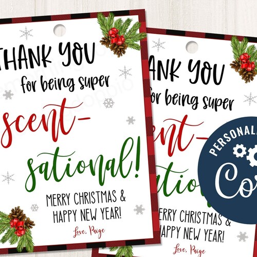 Scent-sational Teacher Christmas Printable Tag Lotion Gift - Etsy