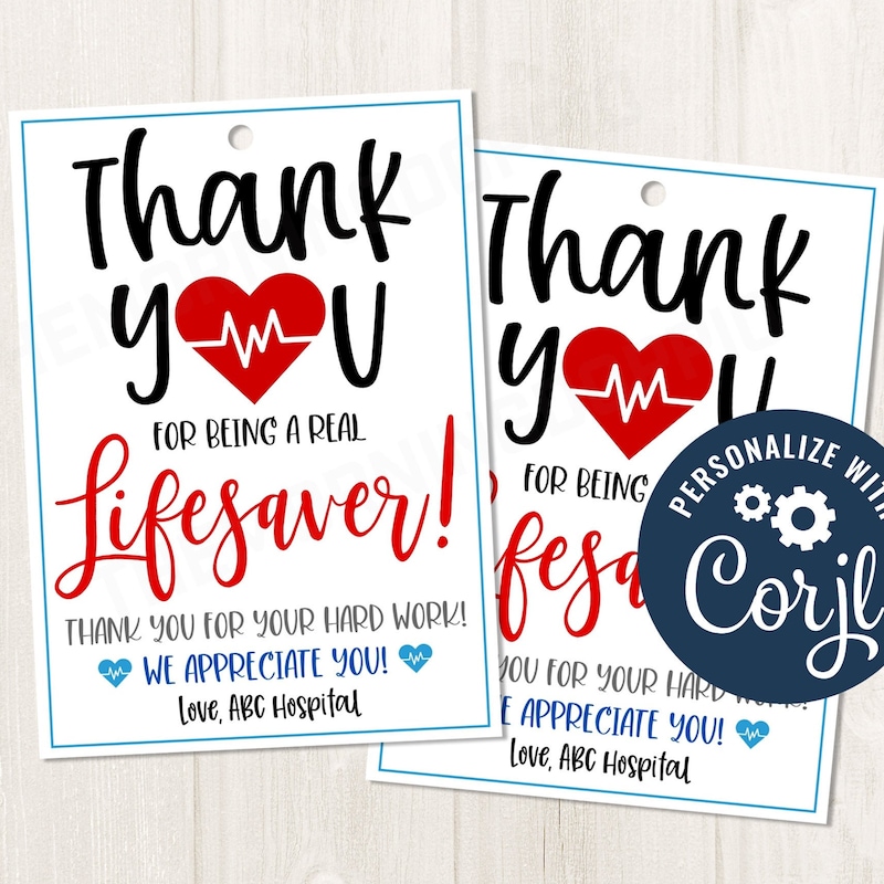 Lifesaver Thank You - Etsy