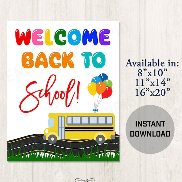Welcome Back to School Posters - Etsy UK