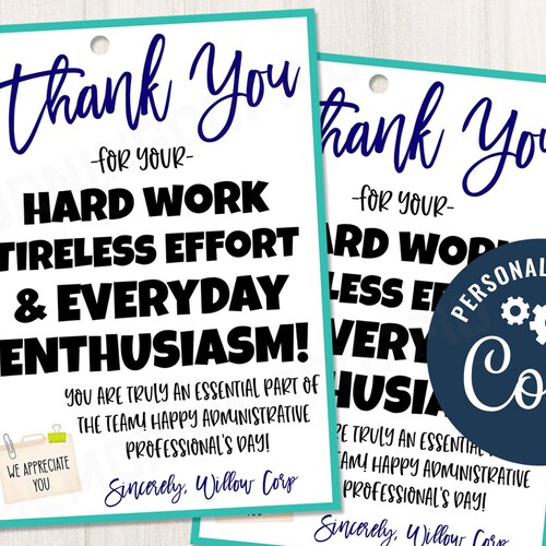 Printable/editable Administrative Professional's Day - Etsy