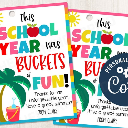 Last Day of School Printable Tag Classroom Treat Tag Friend - Etsy